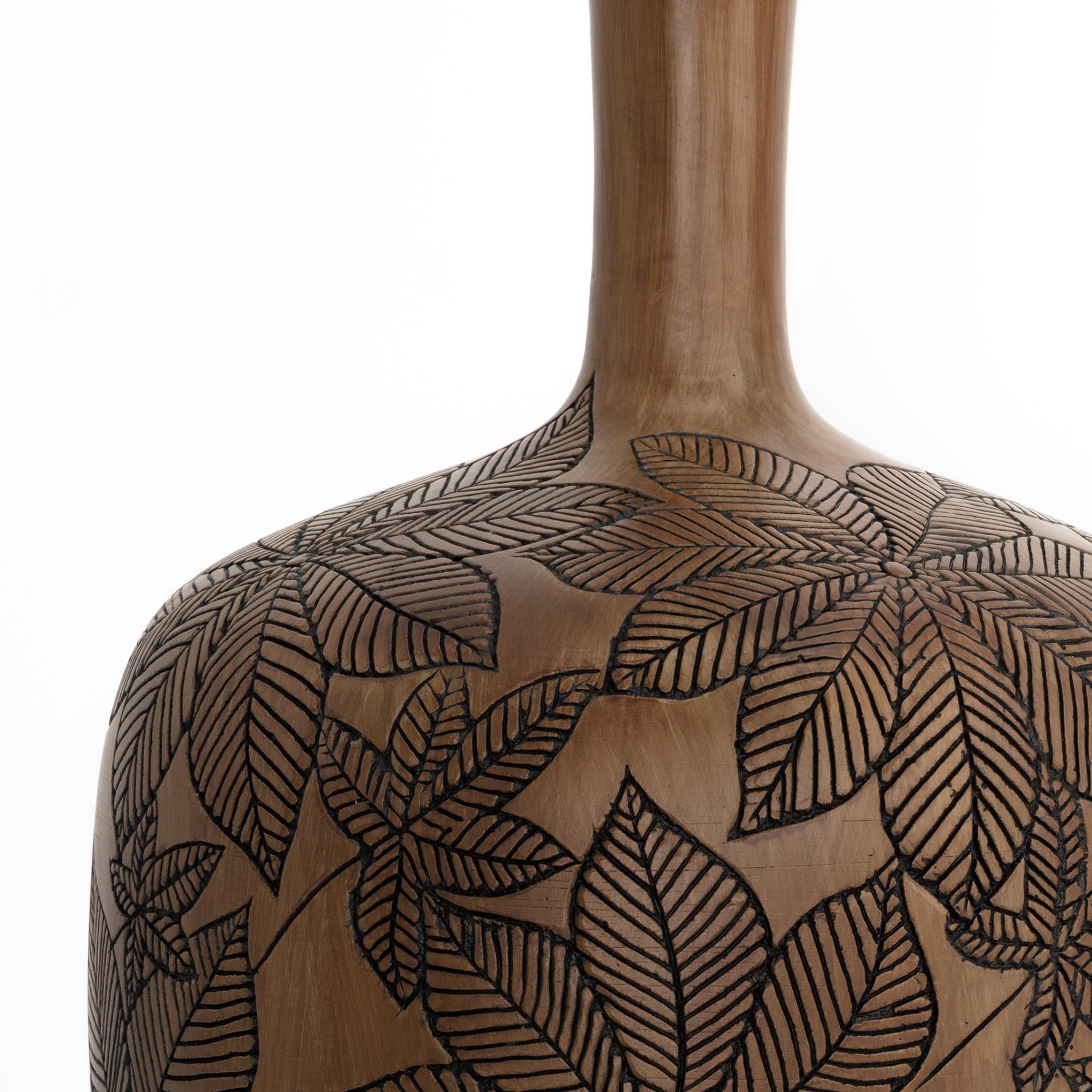 FR Polyresin Vase Brown 605212 | Furniture Republic