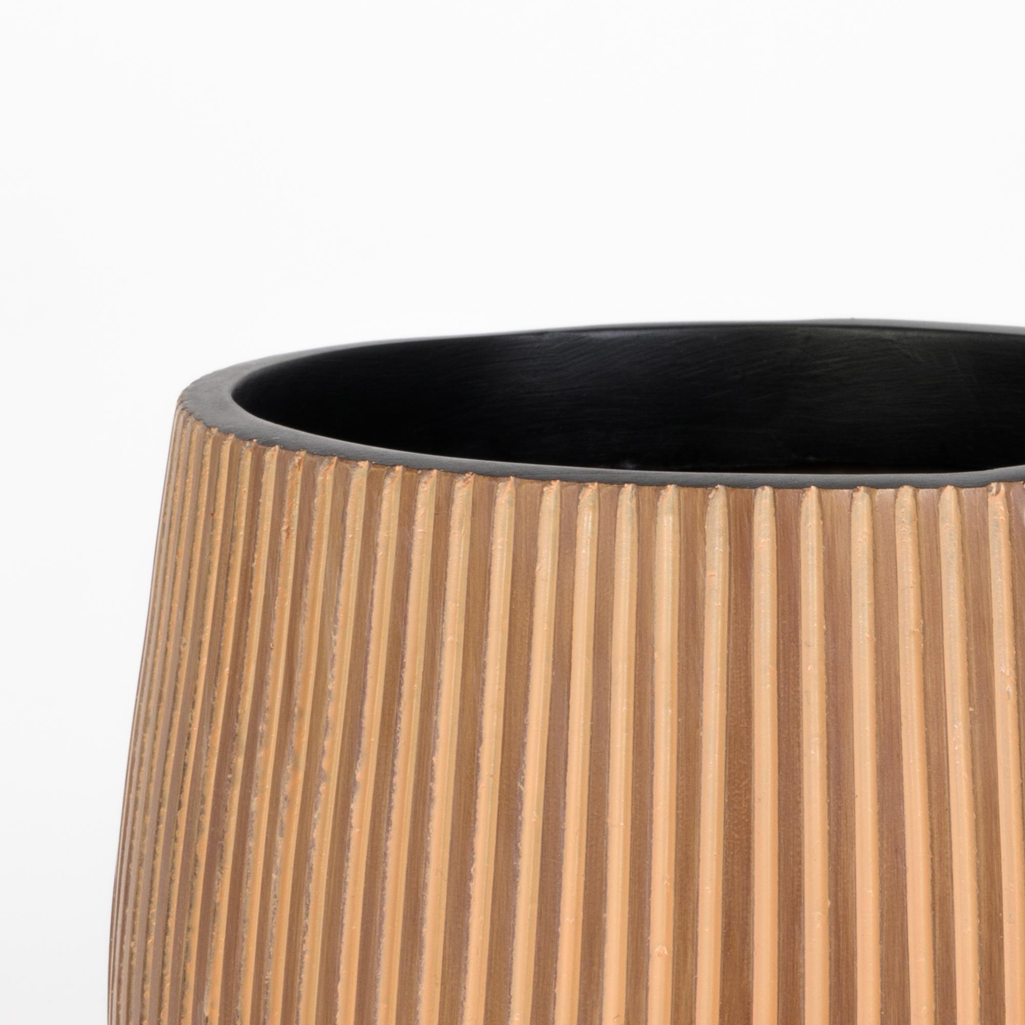 FR Polyresin Pot Brown 605269 | Furniture Republic