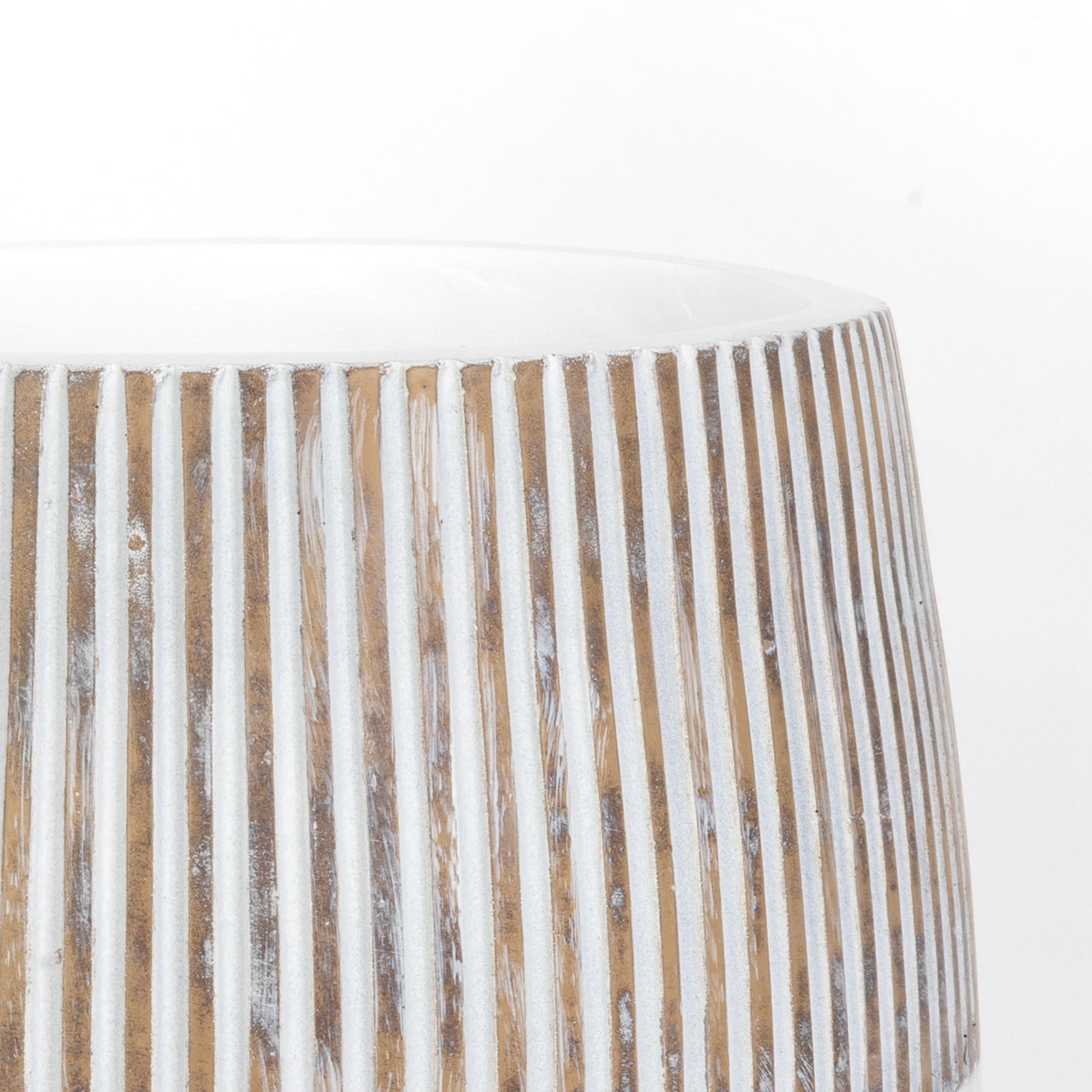 FR Polyresin Pot White 605272 | Furniture Republic