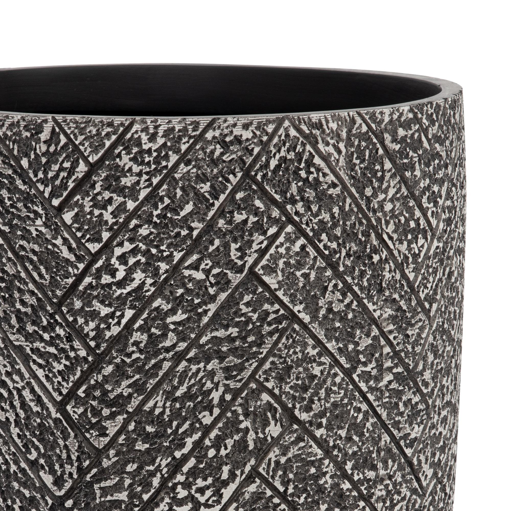 FR Polyresin Pot Gray 605279 | Furniture Republic